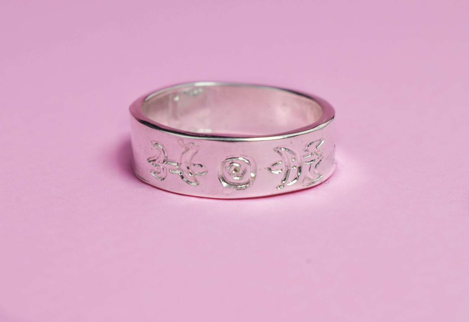 Simple Silver Band Ring Simple Design Ring - Etsy