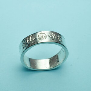 Simple Silver Band Ring Simple Design Ring - Etsy