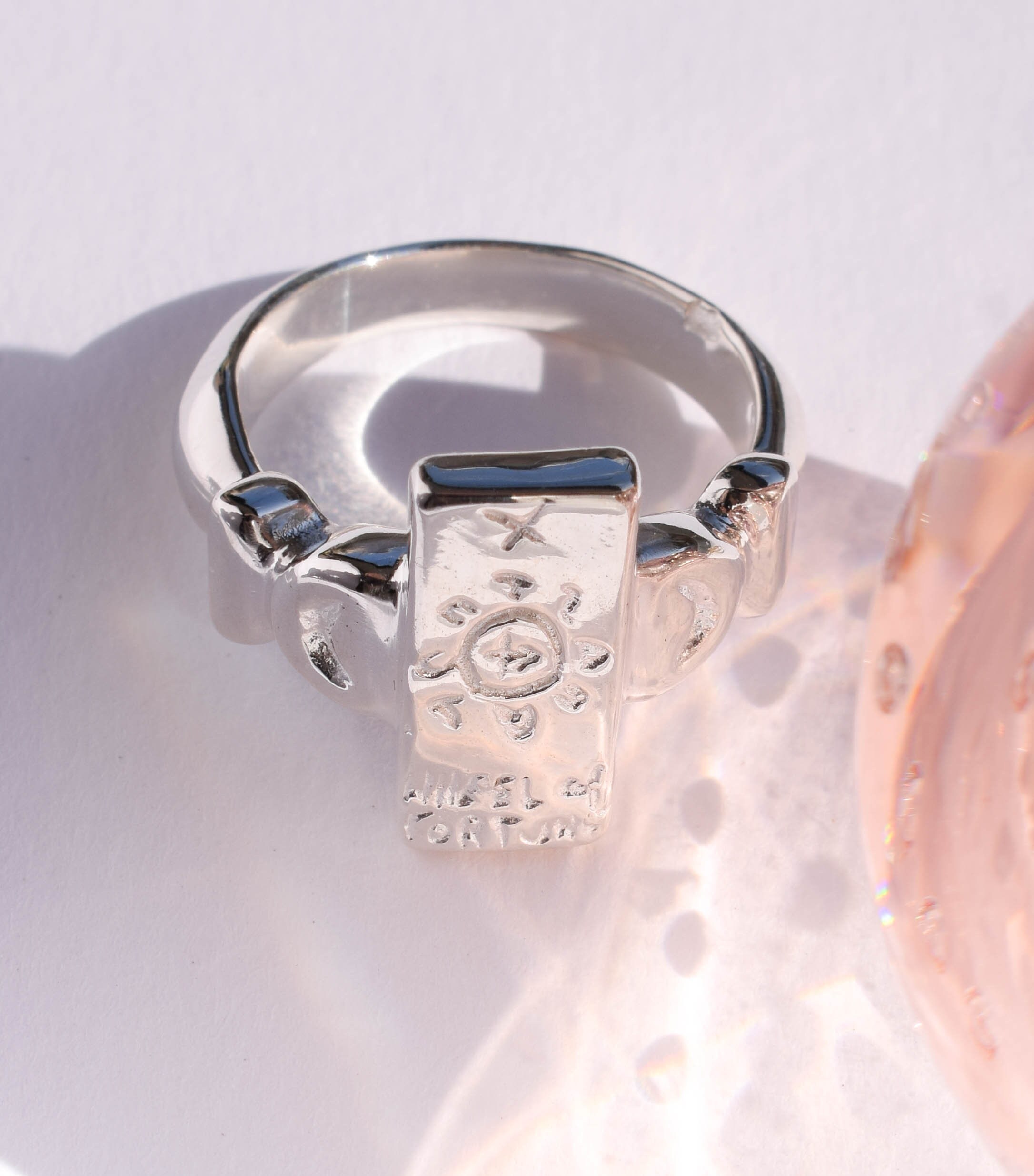 The Wheel of Fortune Tarot Card Ring Good Luck Ring | Etsy