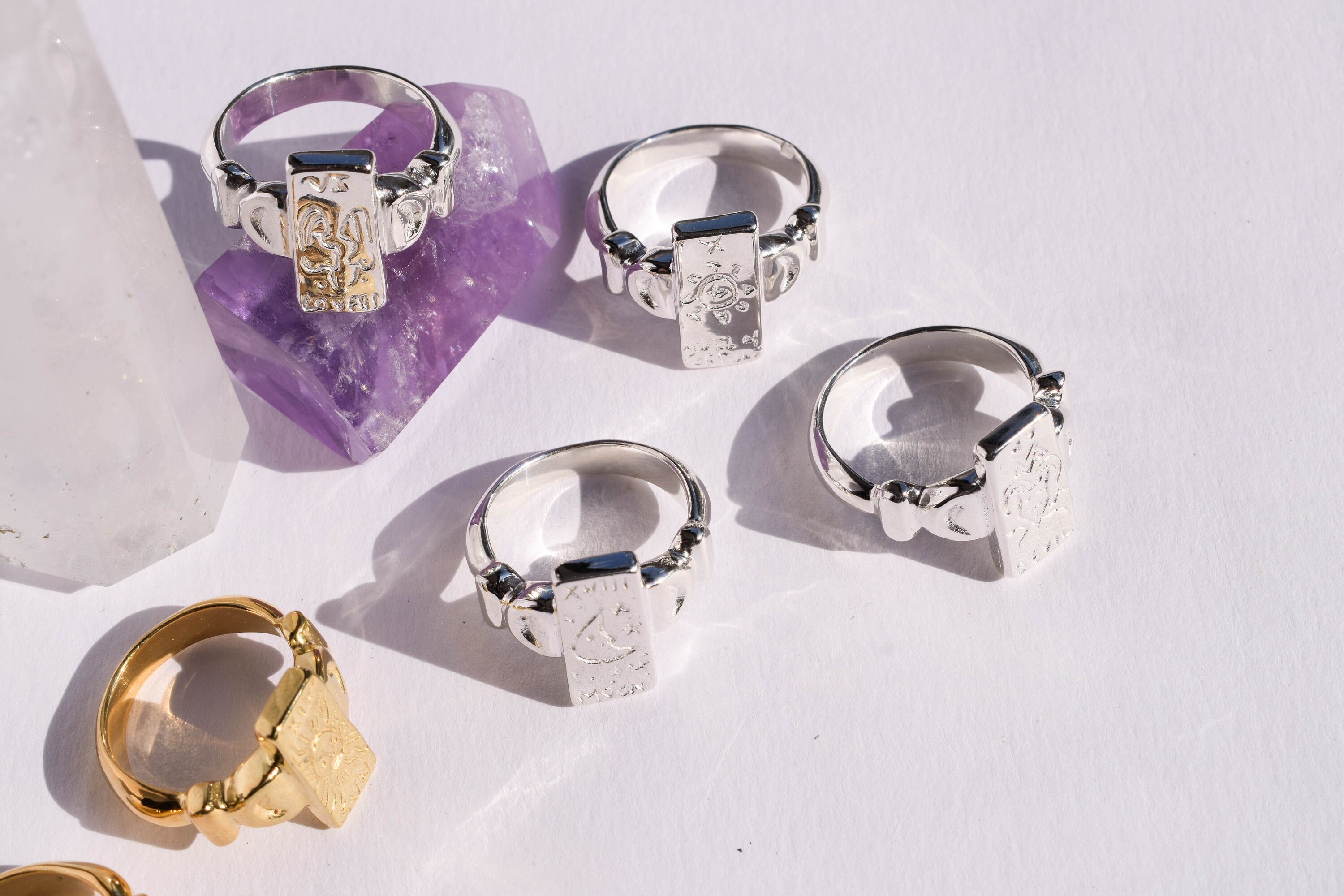 The Wheel of Fortune Tarot Card Ring Good Luck Ring | Etsy