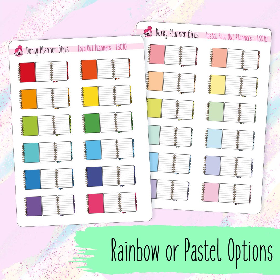 Fold-out Planner Stickers - Etsy
