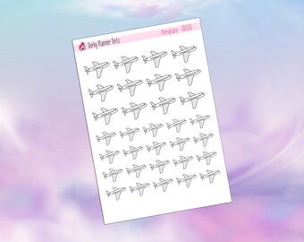 12 Cute Flight Tracker/holiday/vacation Planner Stickers - Etsy