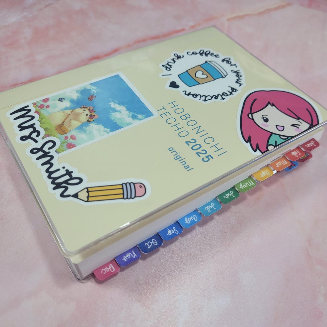 Tiny Monthly Tabs - for Hobonichi Original or A6 Notebooks - Etsy