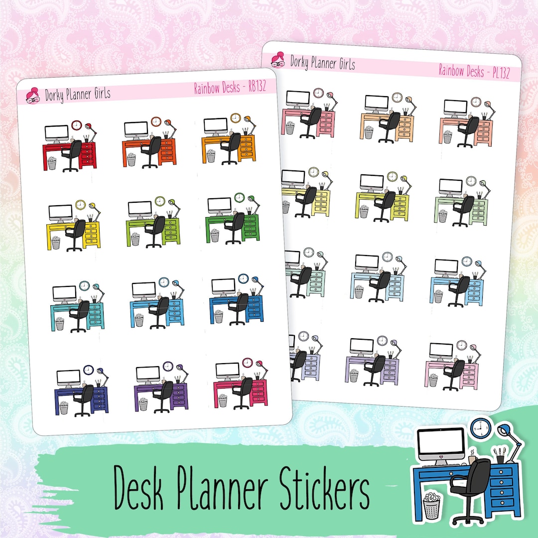 Desk Planner Stickers - Etsy
