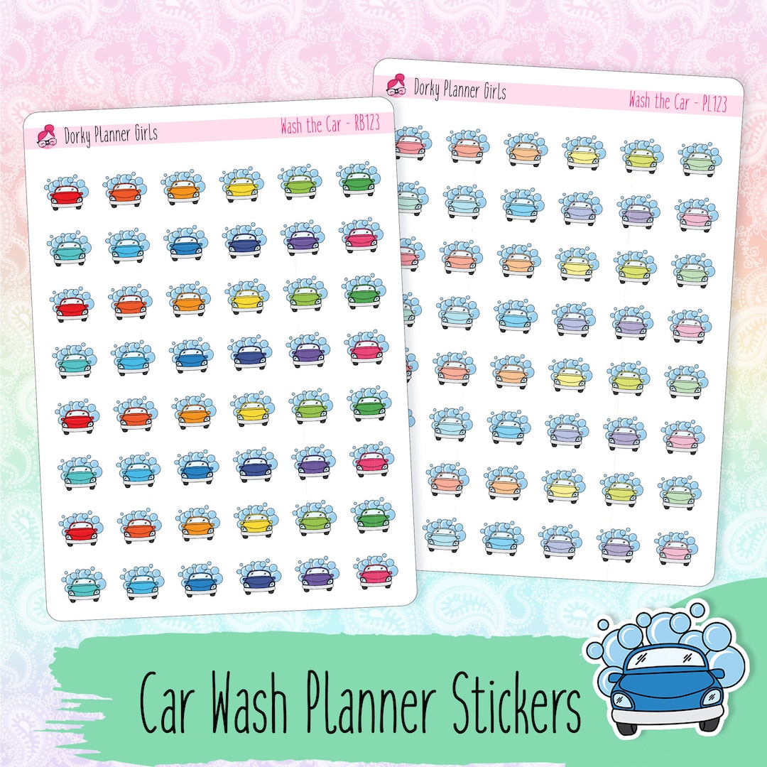 Car Wash Stickers - Etsy