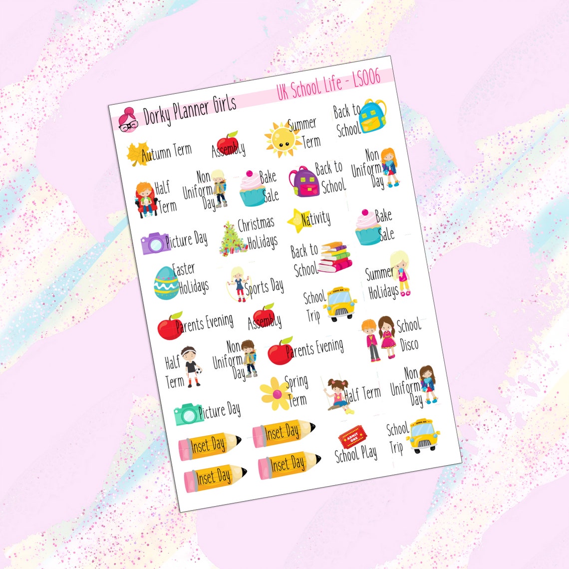 School Planner Stickers UK School Stickers Writeable School - Etsy
