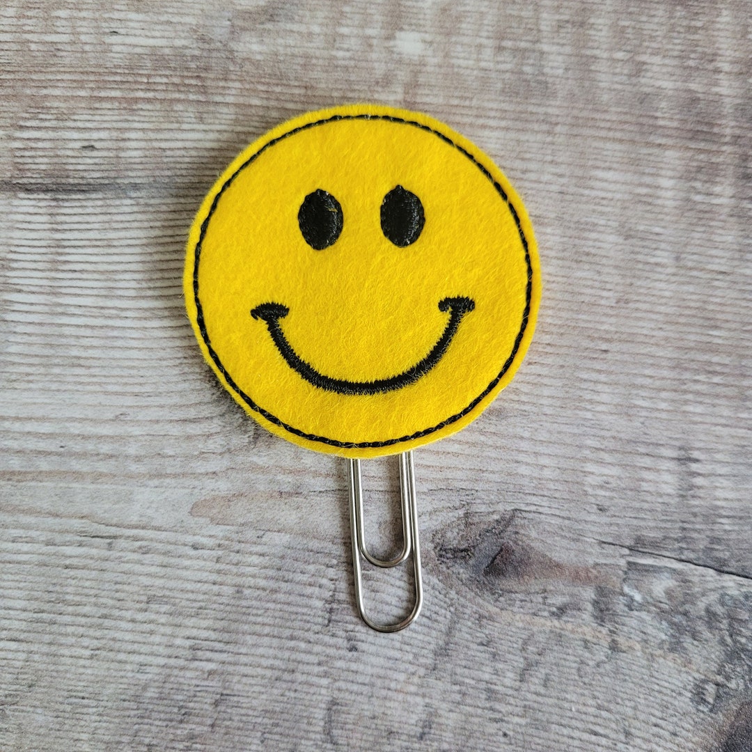 Smiley Face Planner Clip - PC188 - Etsy