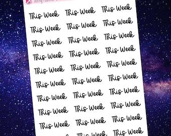 Printable This Week Script Stickers Font B Erin Condren Happy Planner ...