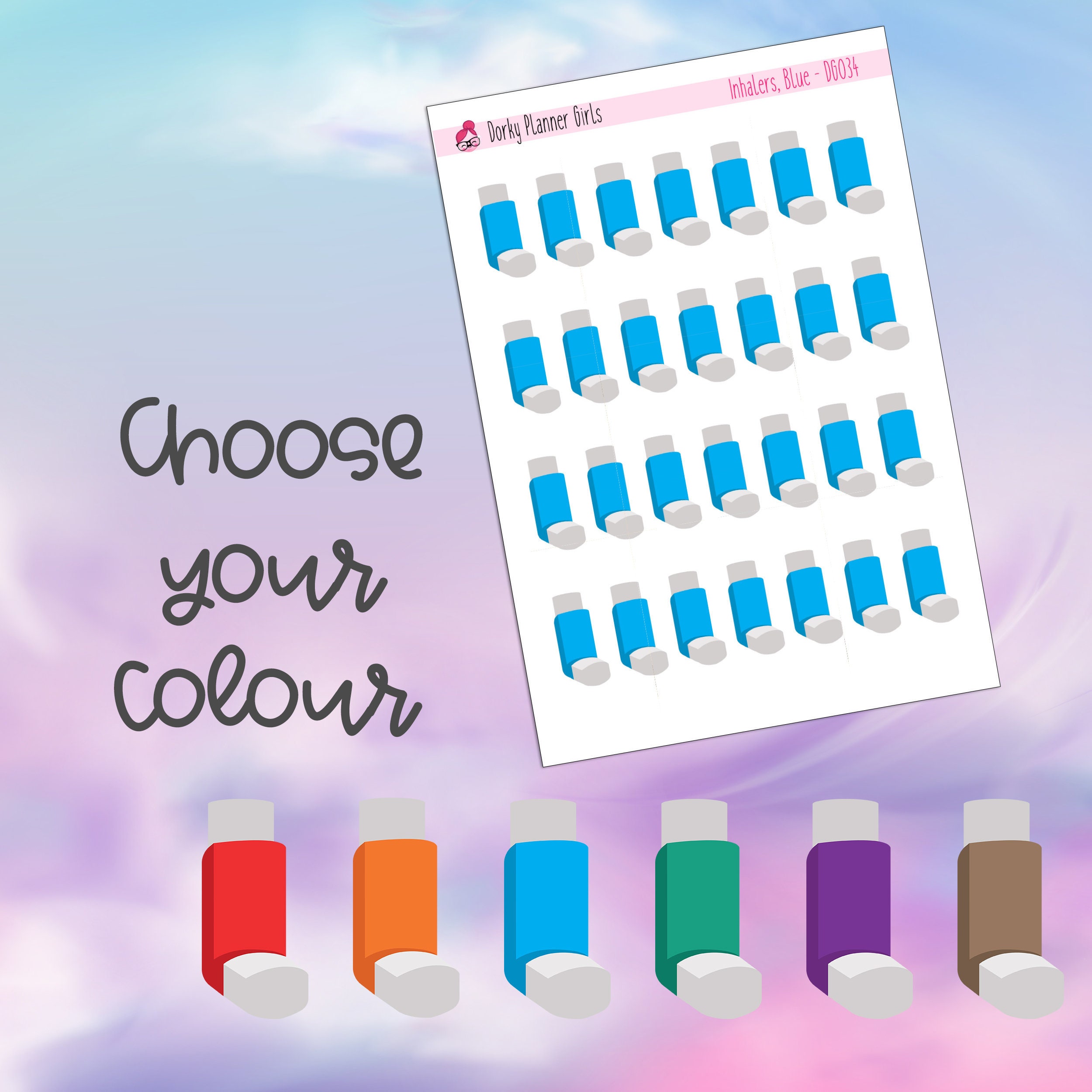 Inhalers Stickers Asthma Stickers Medication Stickers - Etsy UK