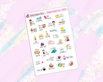 Bucket List Stickers | Etsy