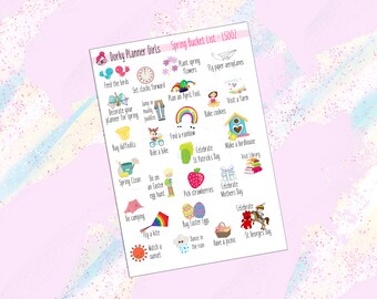 Bucket List Stickers | Etsy