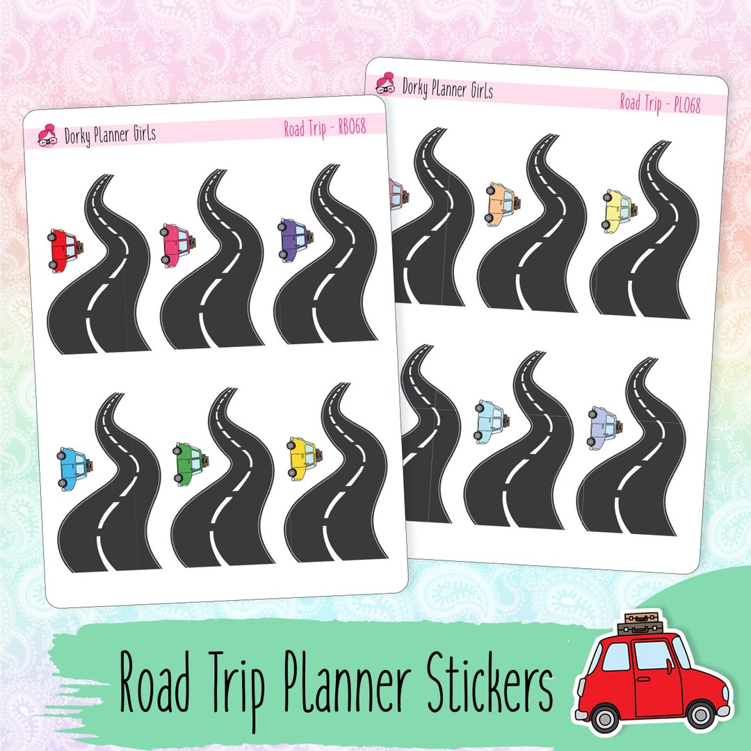 Road Trip Planner Stickers - Etsy