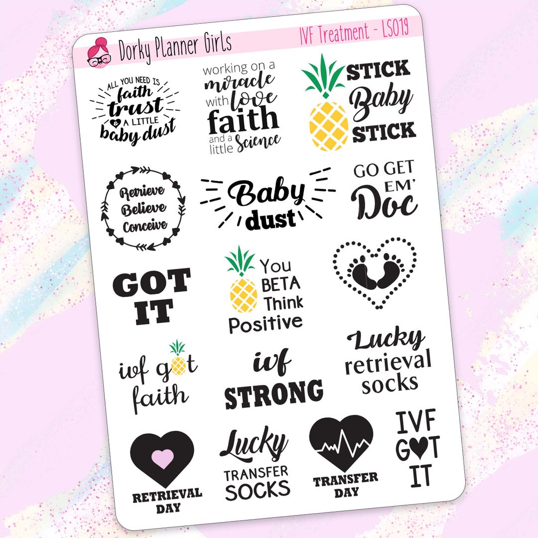 IVF Treatment Stickers - Etsy