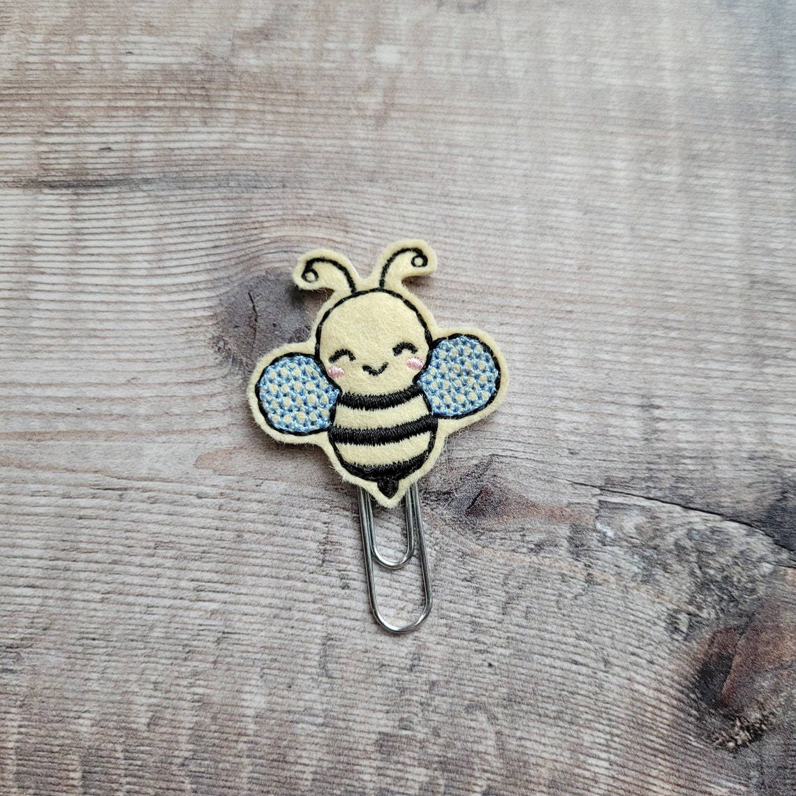 Bee Planner Clip Bumble Bee Paperclip - Etsy
