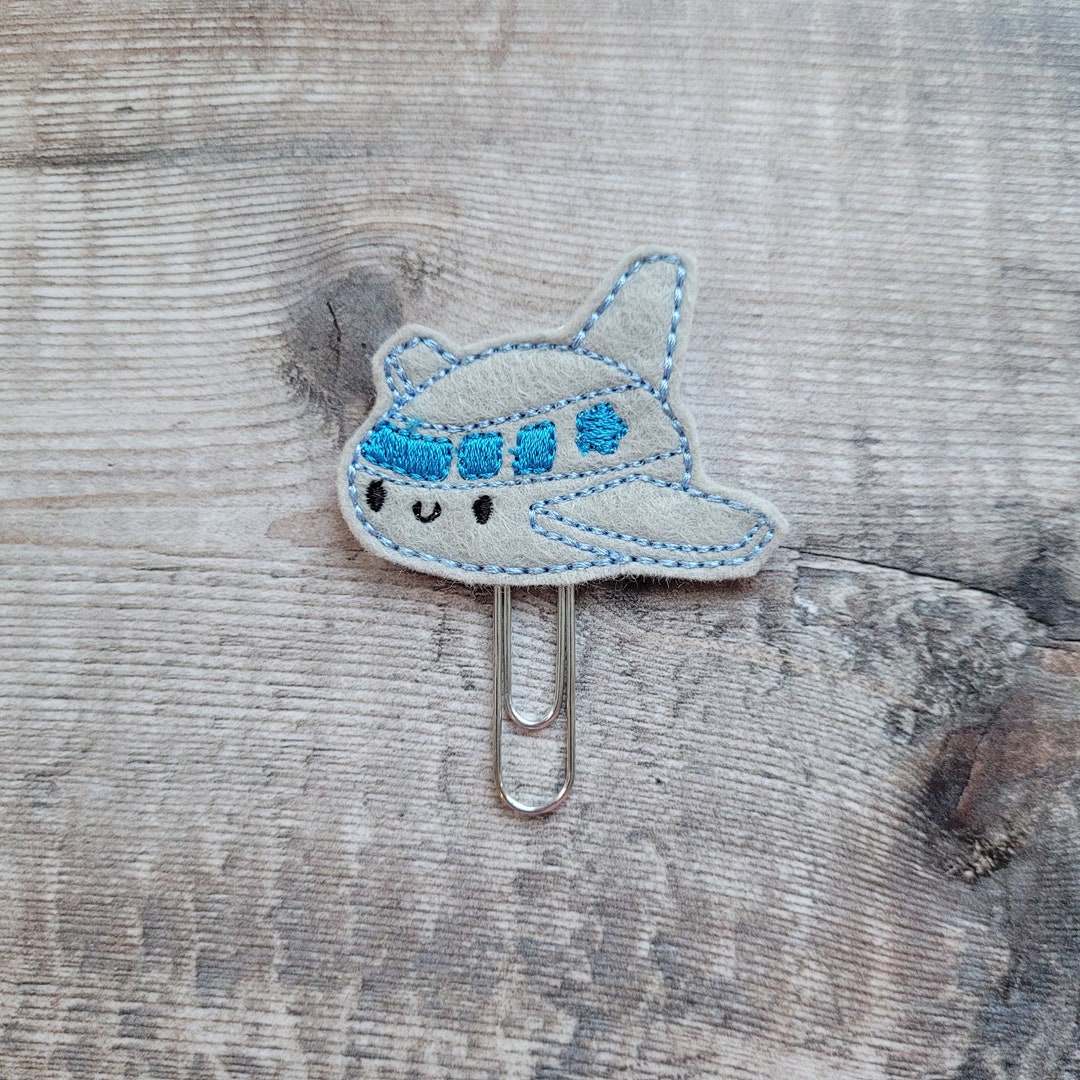 Airplane Planner Clip - Travel Journal Accessory - Etsy