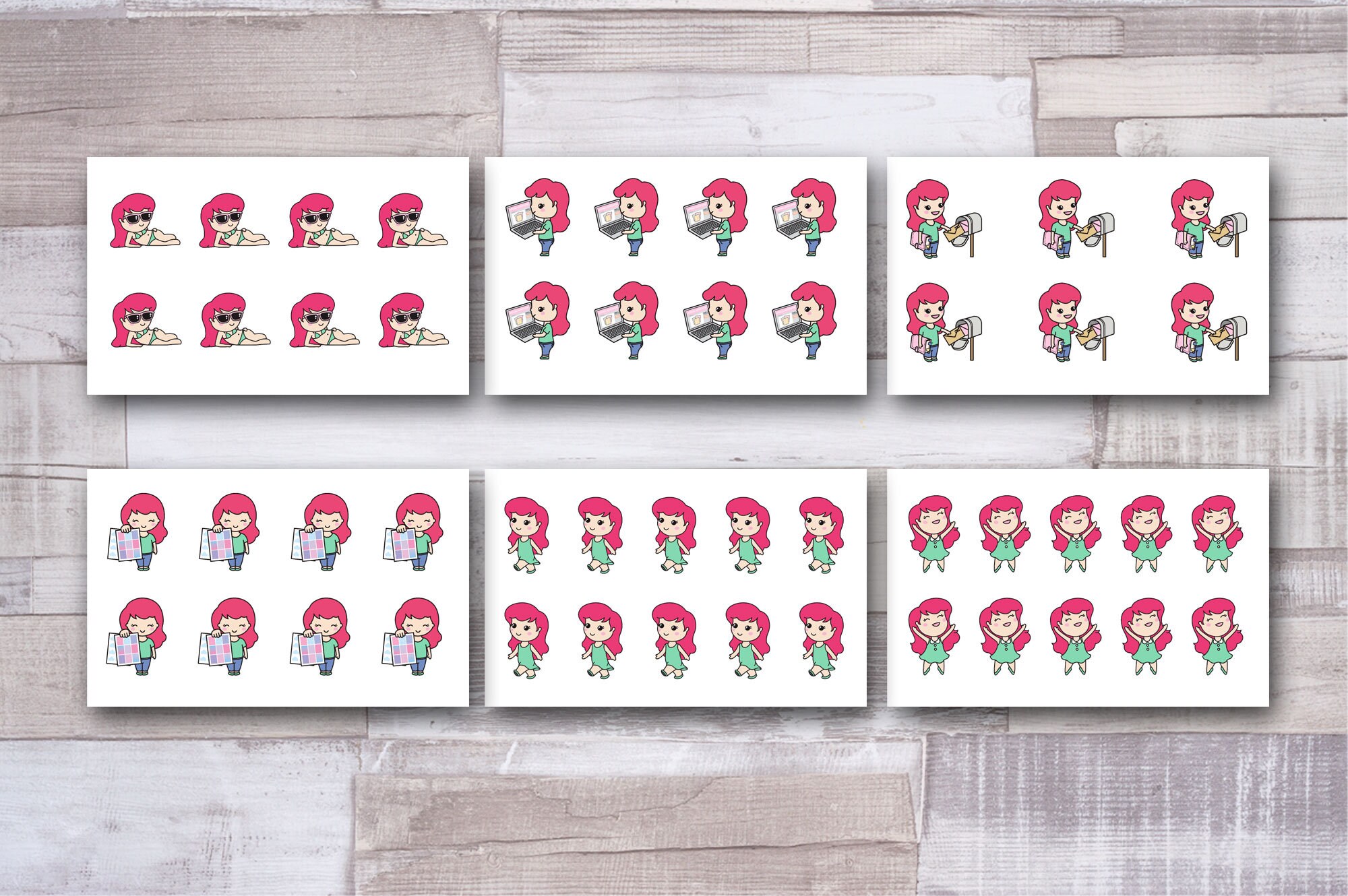 Lily Mini Wallet Character Sticker Album - Etsy