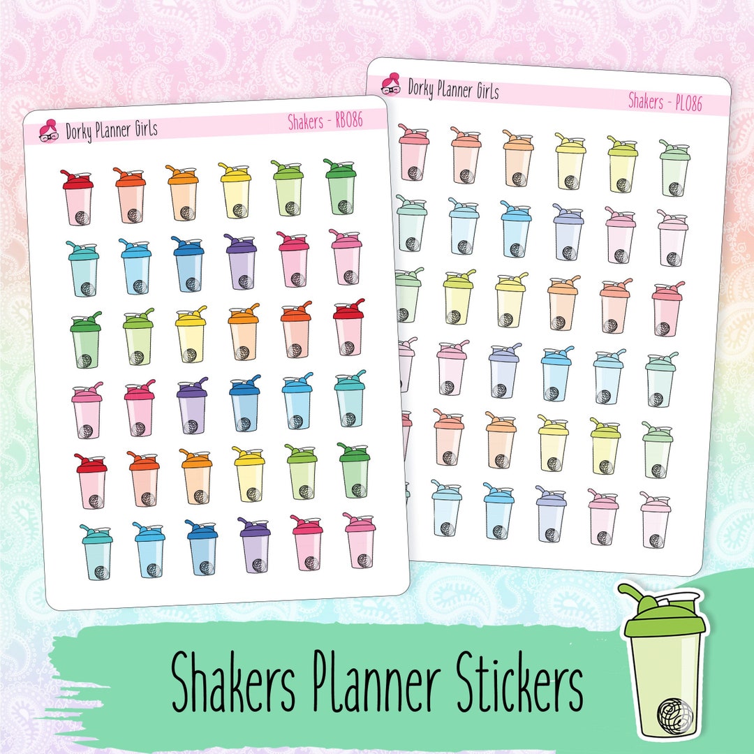 Protein Shaker Stickers - Etsy