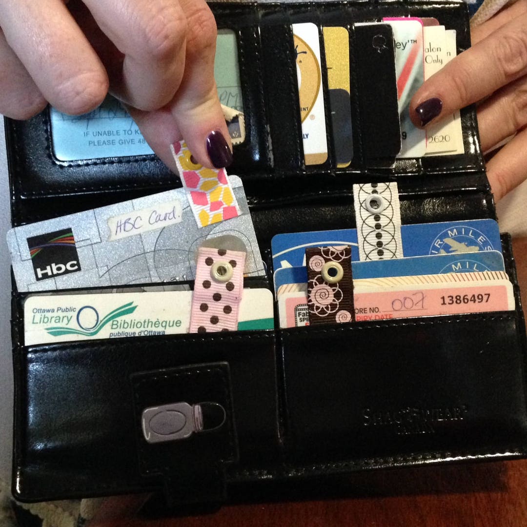 Wallet Tabs, Credit Card Tabs, Arthritis, Stocking Stuffer, Gift, - Etsy