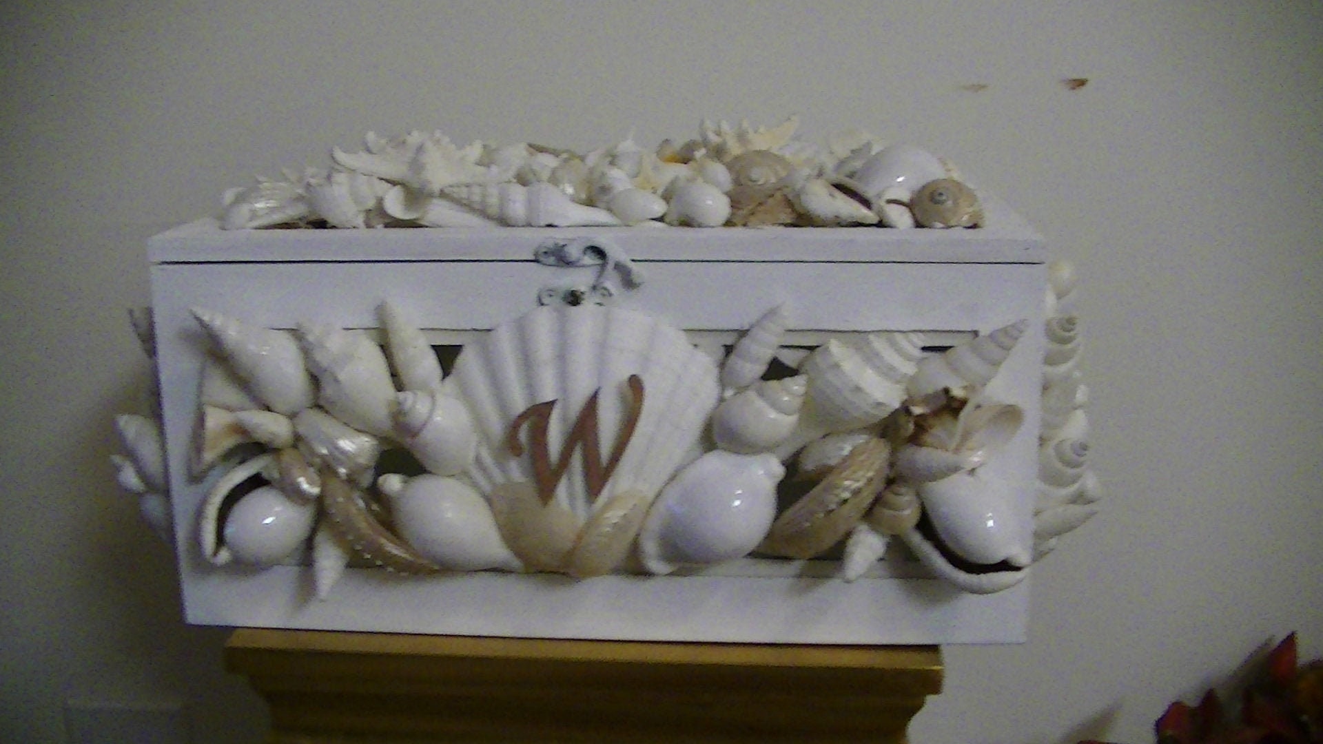 Elegant Seashell Card Box Pesonalized Seashell Card Box - Etsy