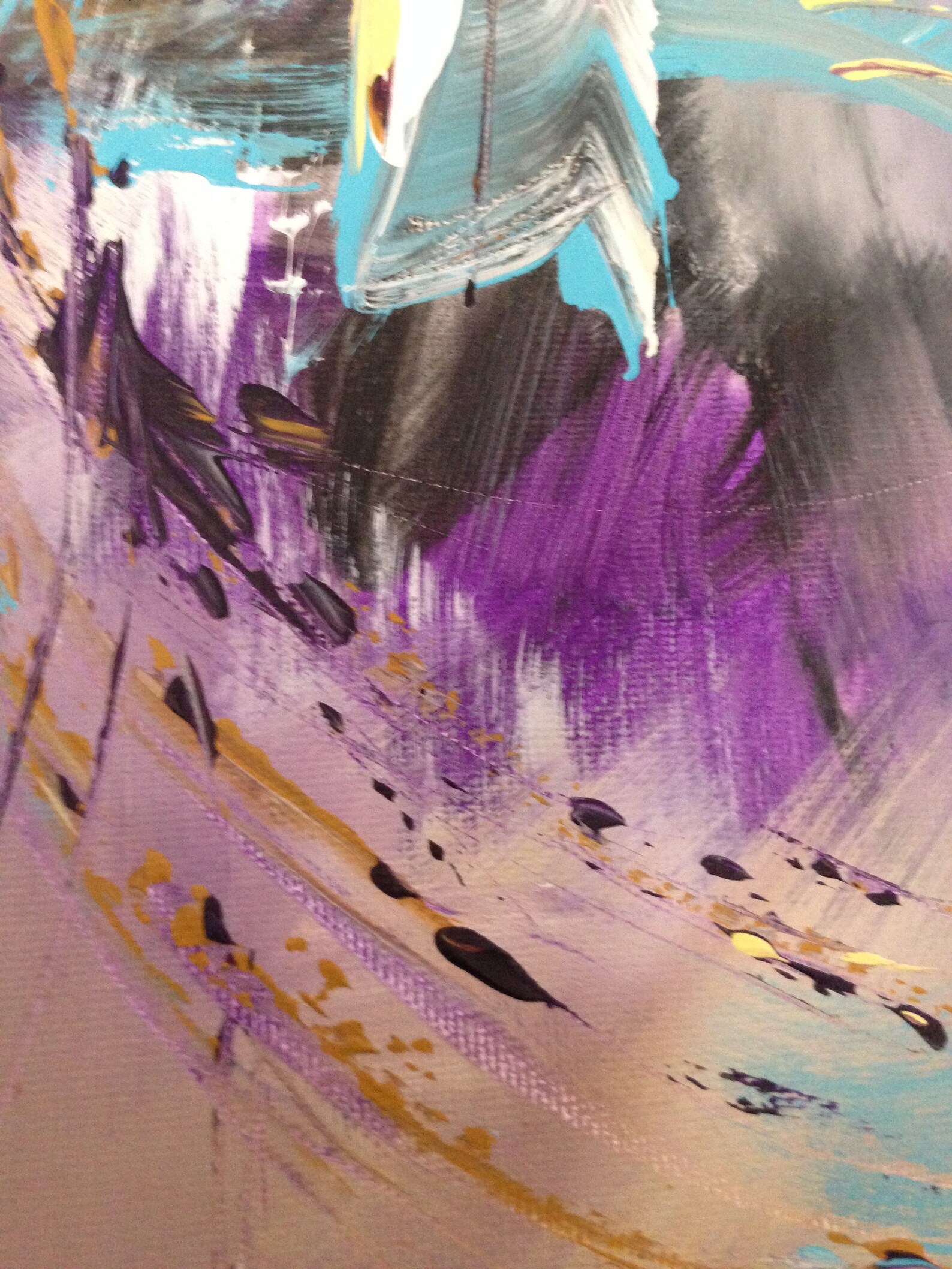 Dangerous Chase Abstract Art Handmade Abstract Painting on | Etsy