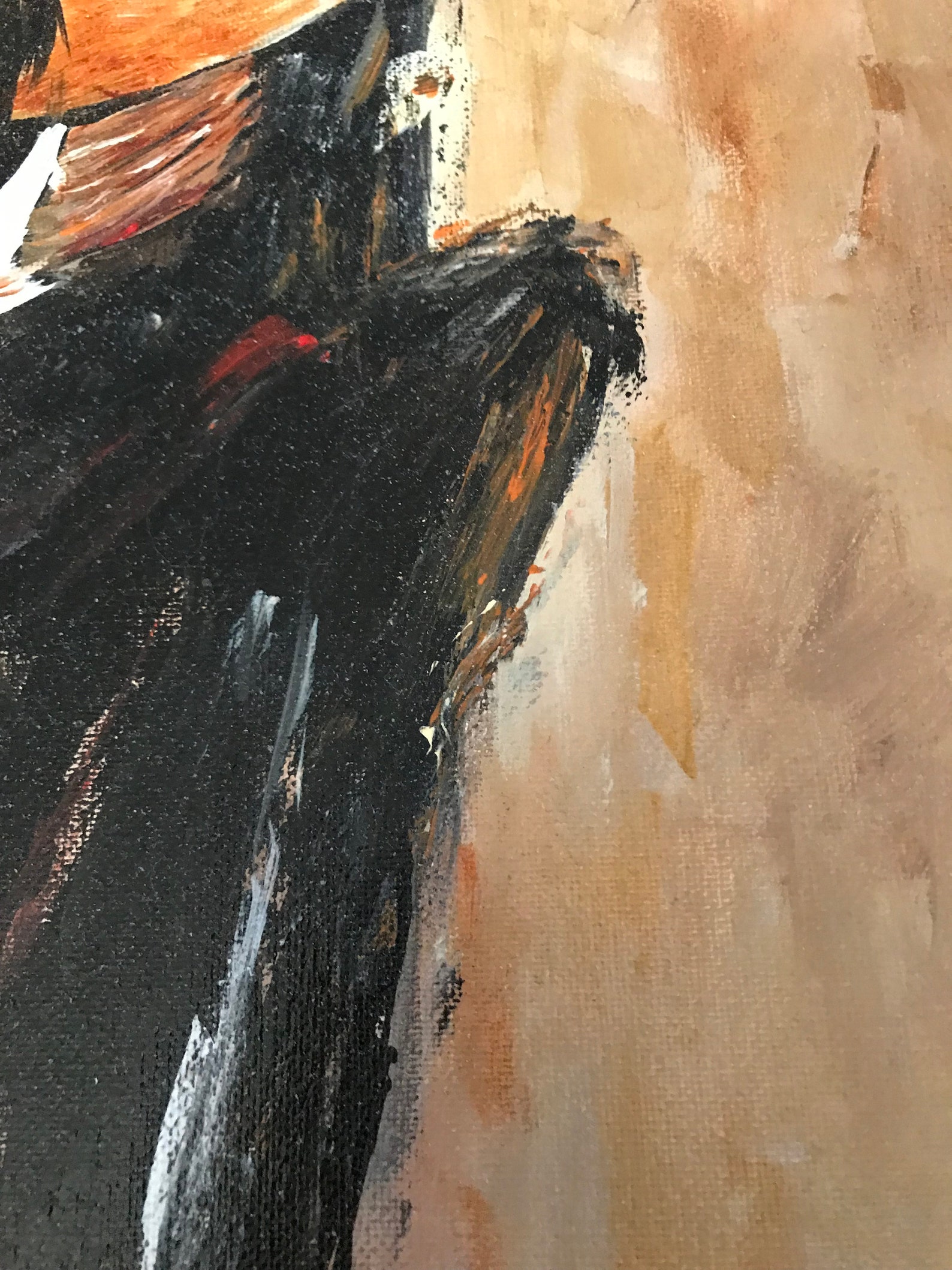 Tango Dancing Couple Abstract Figure Painting Acrylic on | Etsy