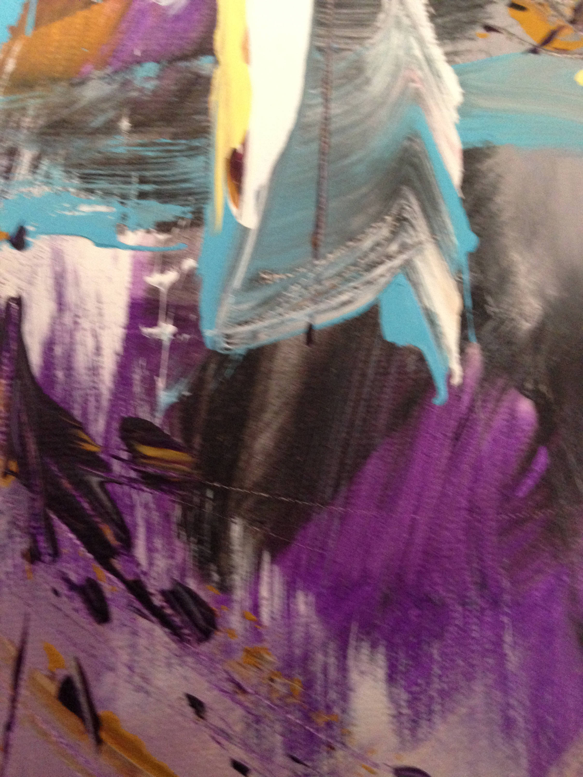 Dangerous Chase Abstract Art Handmade Abstract Painting on | Etsy