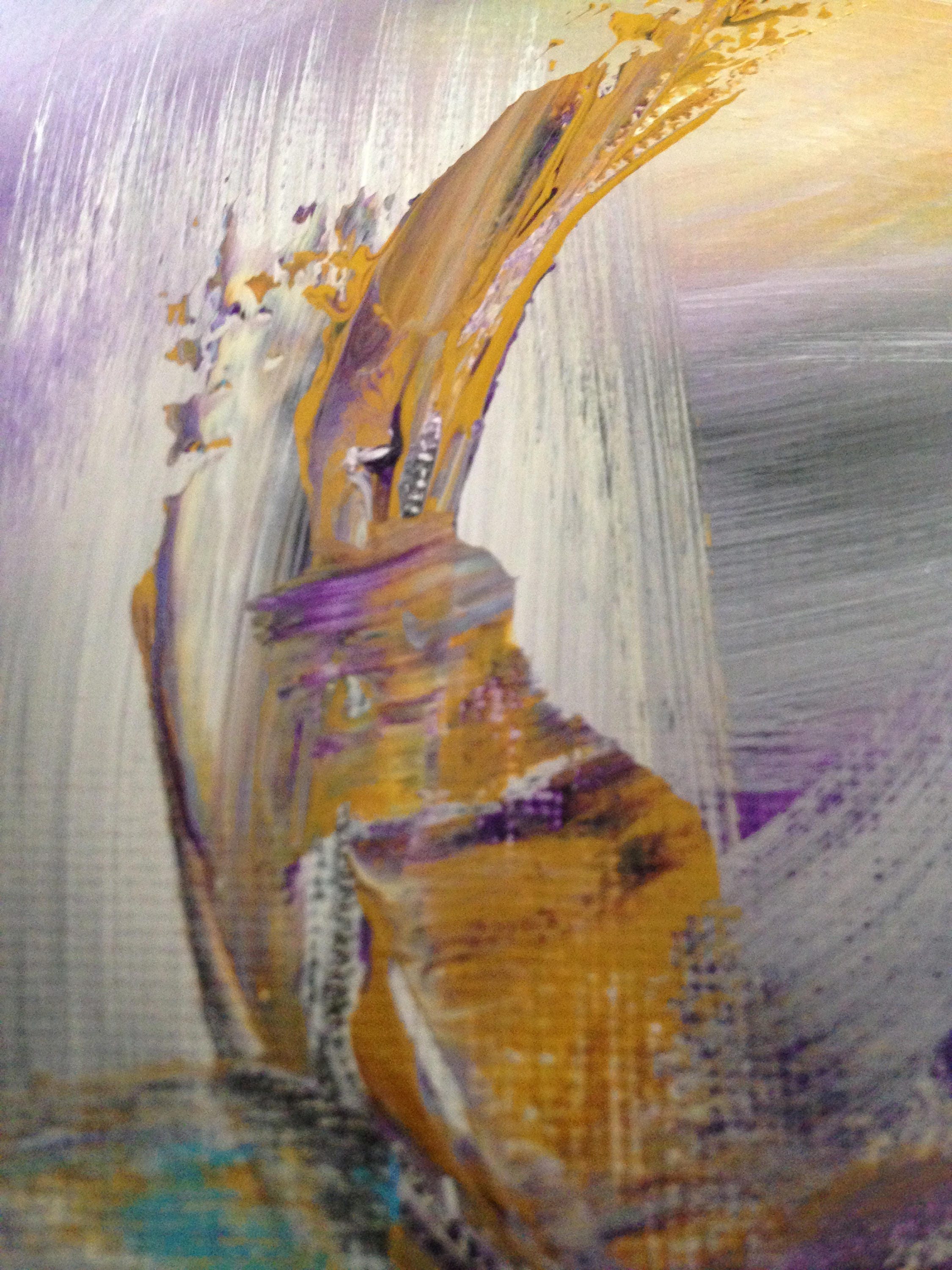 Dangerous Chase Abstract Art Handmade Abstract Painting on | Etsy