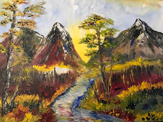 Bob Ross Spring Paintings