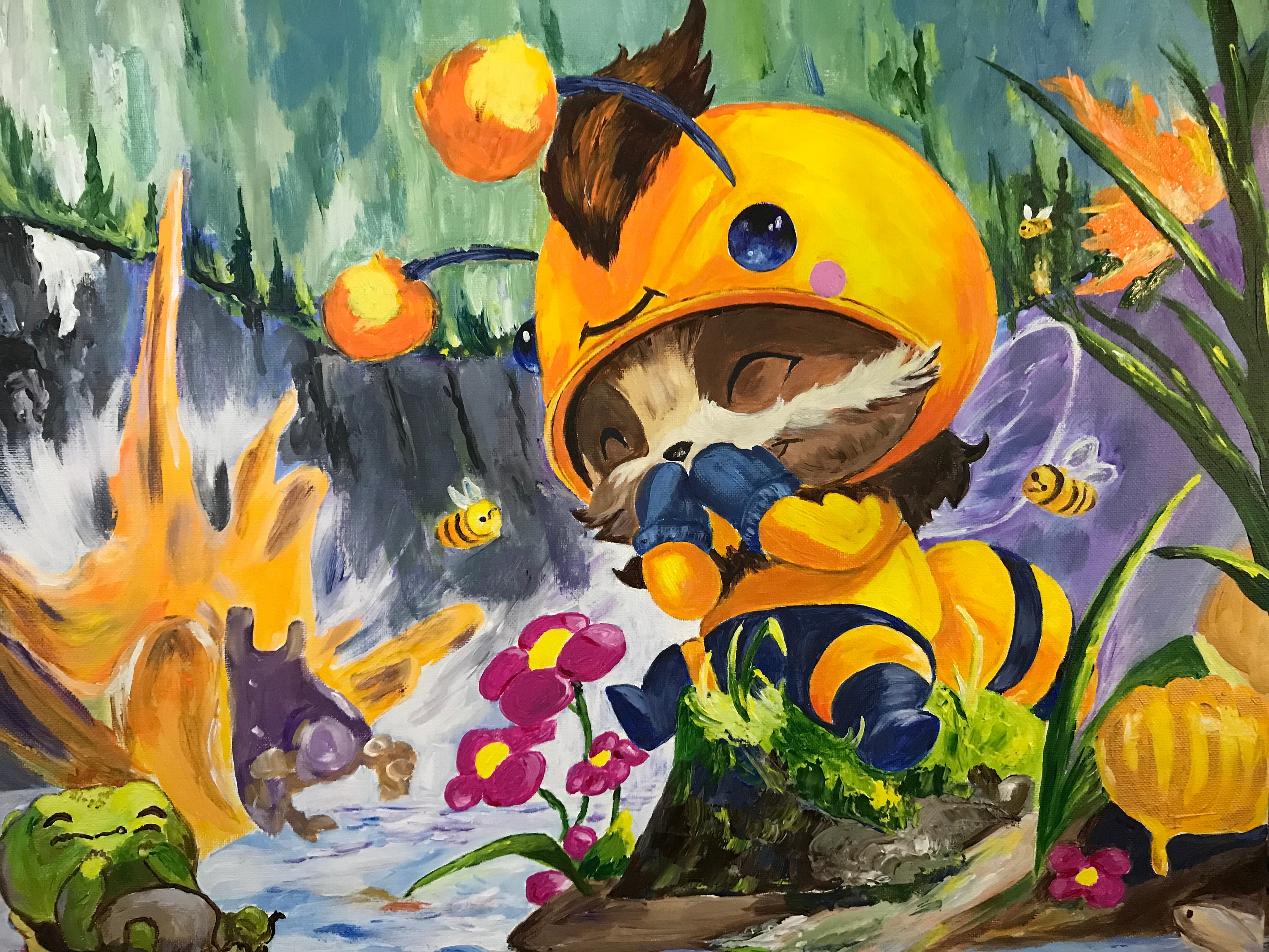 Beemo League of Legends Fan Art Handmade Acrylic Painting on - Etsy ...