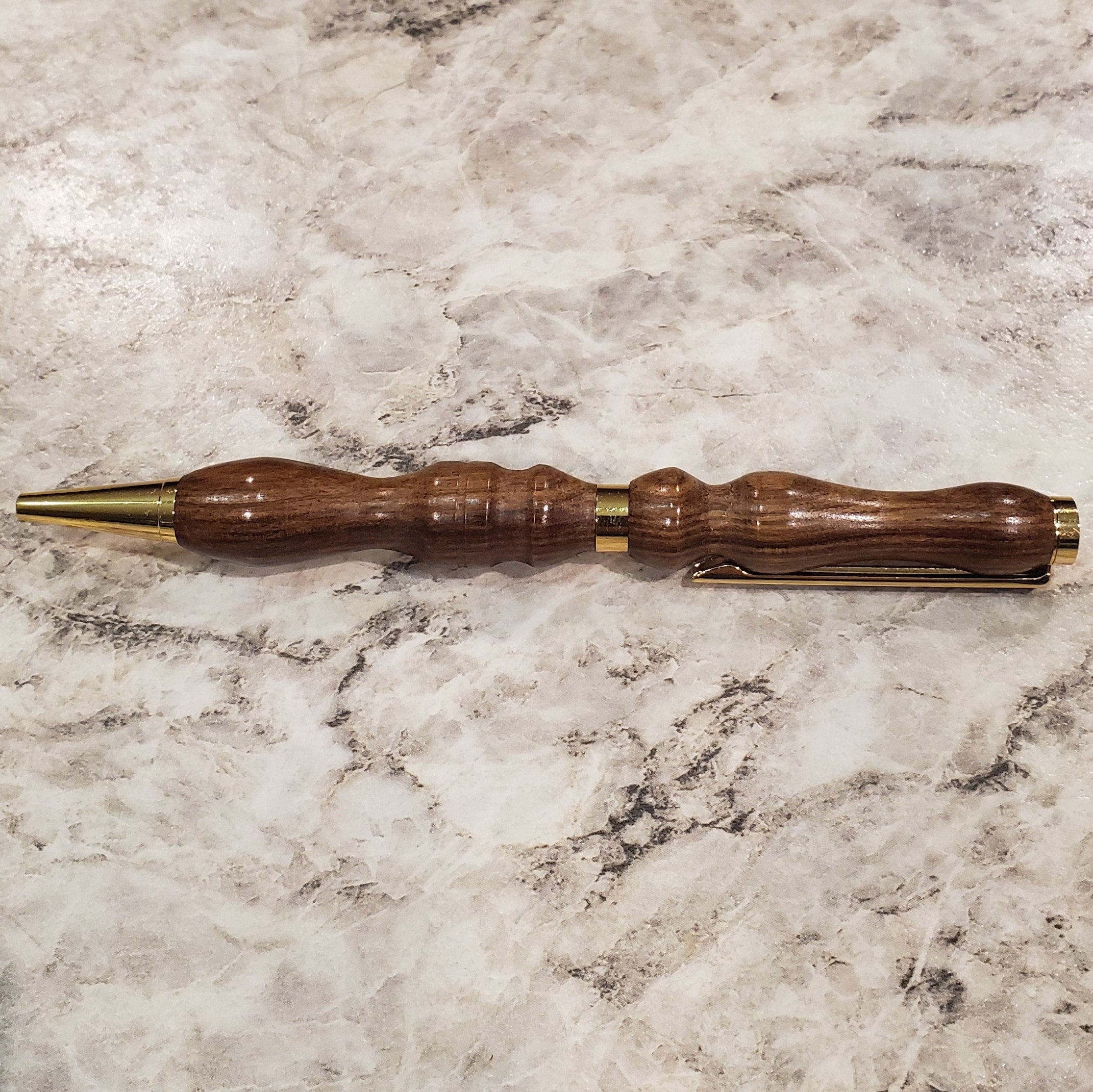 Slimline Handmade Wood Pen Tamboti Wood With Gold Hardware | Etsy