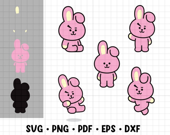 Bt21 Svg, Bt21 Chimmy Svg, Bt21 Svg, Bts Digital Download, Compatible ...