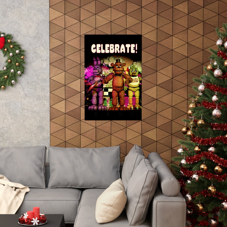 Fnaf Celebrate Poster Five Nights At Freddys Celebrate Poster Celebrate