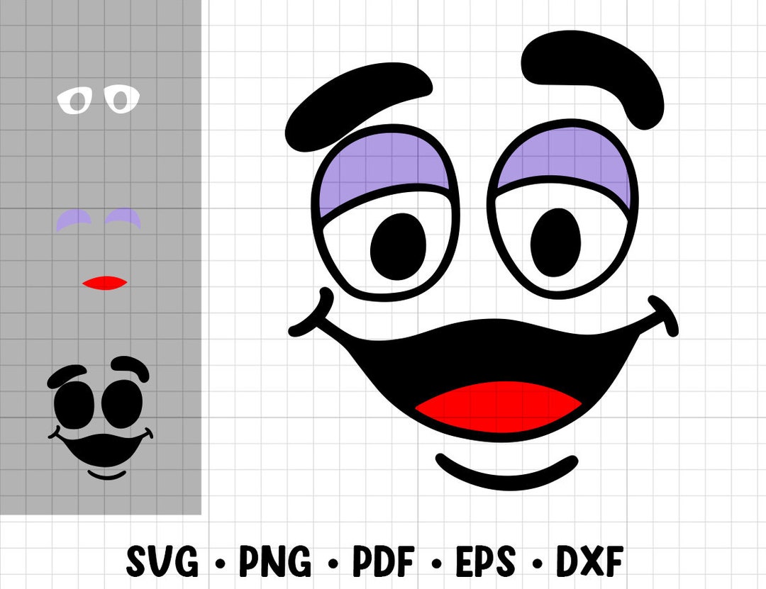Grimace Face SVG, Grimace PNG, Cutting File, Cut File, Cricut, Plotter ...