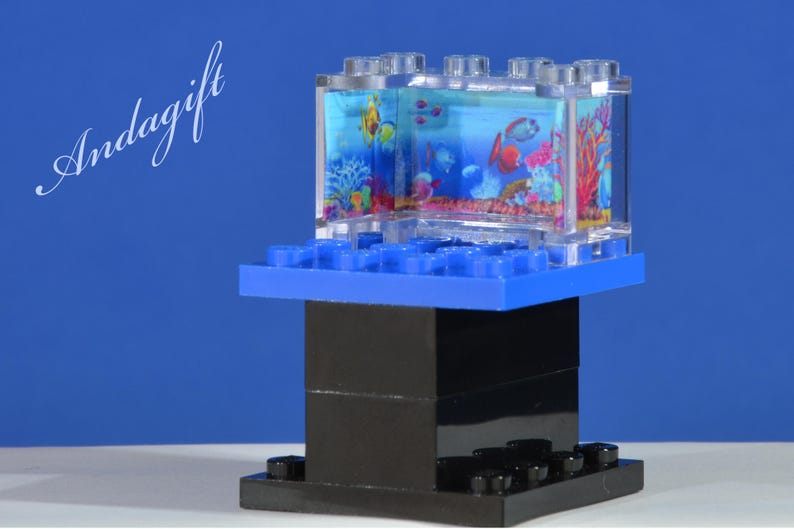 LEGO NEW large fish tank aquarium custom set with custom | Etsy