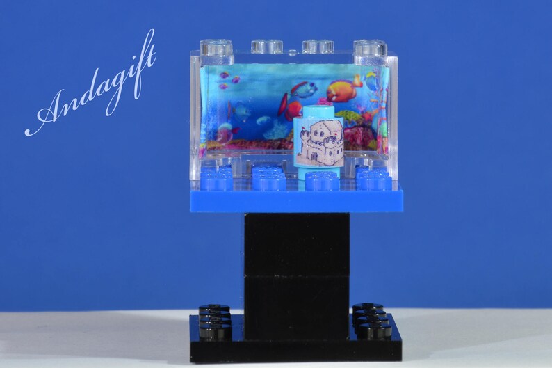 LEGO NEW large fish tank aquarium custom set with custom | Etsy