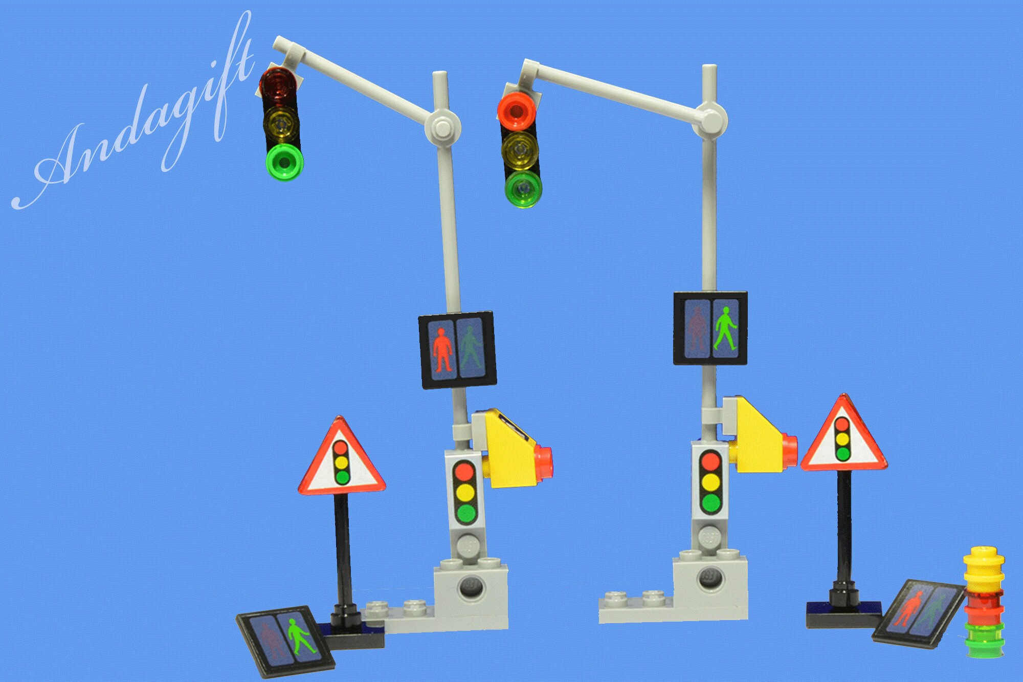 Lego® pieces to make traffic lights european French style | Etsy