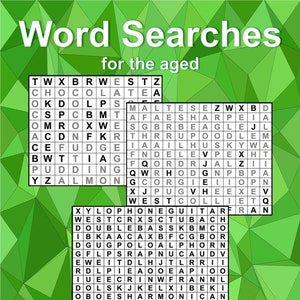 Activities for Dementia. Word Searches for the Aged:72 Word Searches on ...