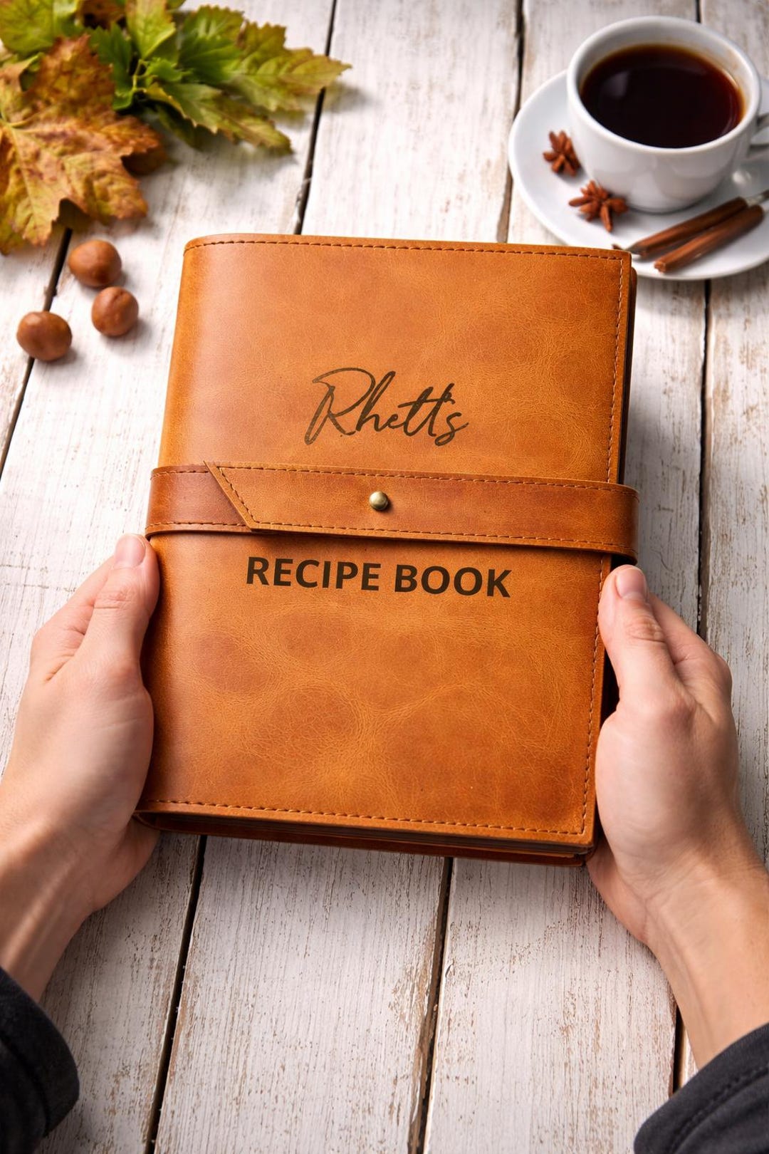 Personalized Family Cookbook Leather, Custom Recipe Journal, Heirloom ...