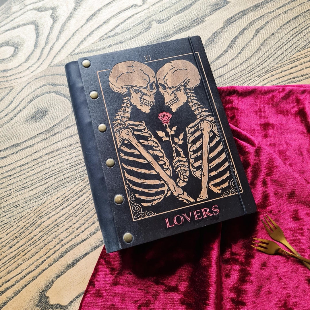 Gothic Recipe Book With Skeletons, Custom Recipe Book, Magic Notebook ...