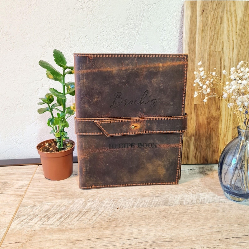 Leather Recipe Book - Etsy