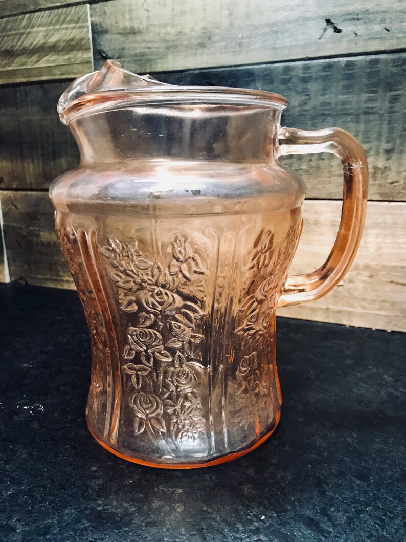 Pink Depression Glass Rose Of Sharon Pattern at Logan Newbigin blog