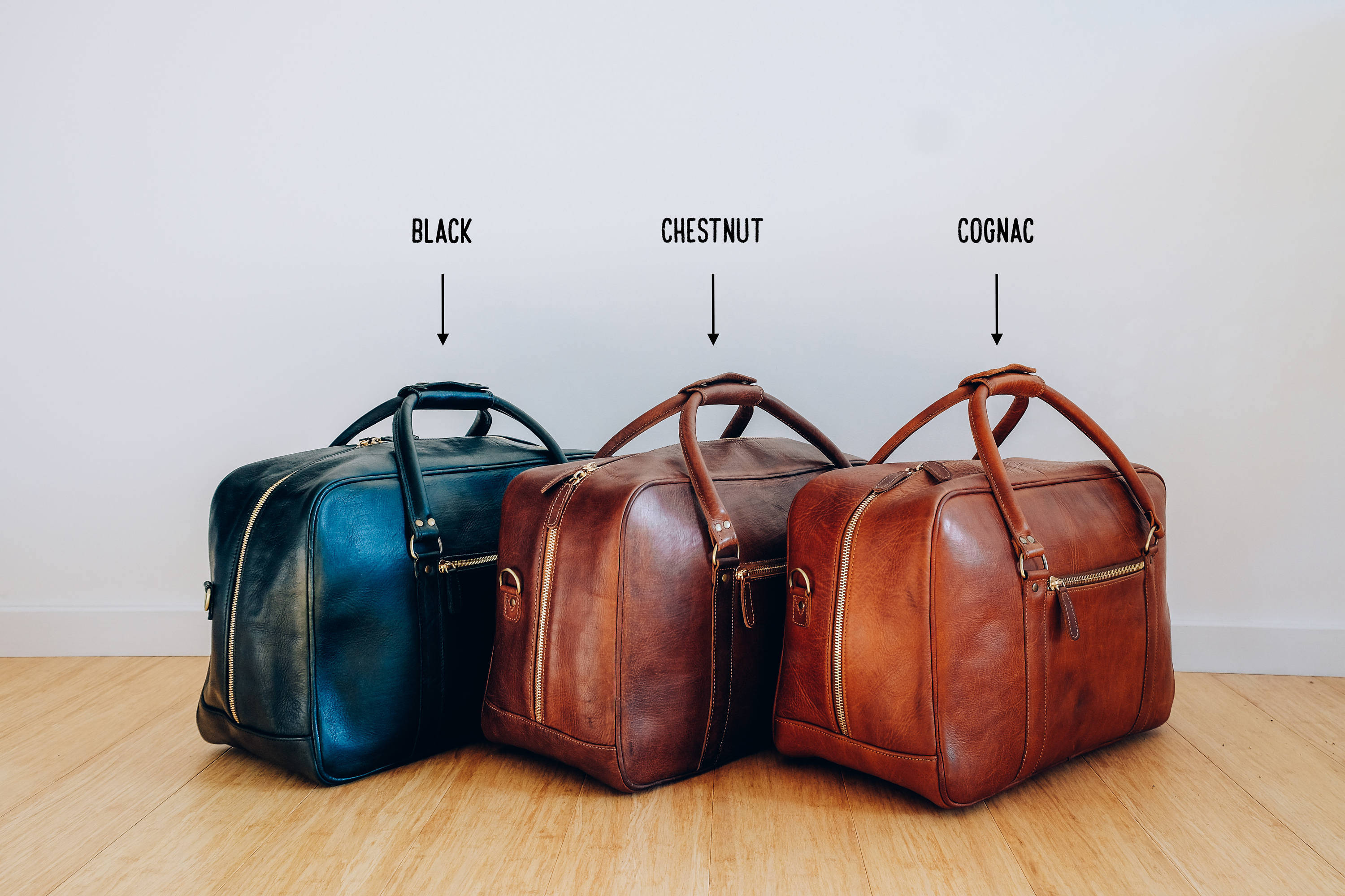 Leather Duffle Bag Cabin Bag Carry on Lite Cognac | Etsy