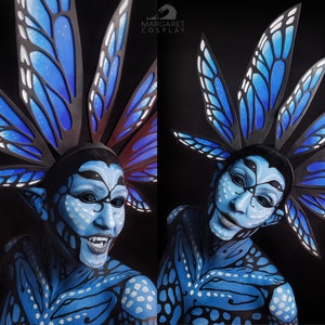 HEADDRESS BUTTERFLY Insect Prop Cosplay Costume Larp - Etsy