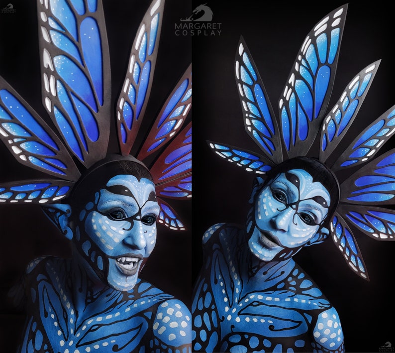 HEADDRESS BUTTERFLY Insect Prop Cosplay Costume Larp - Etsy