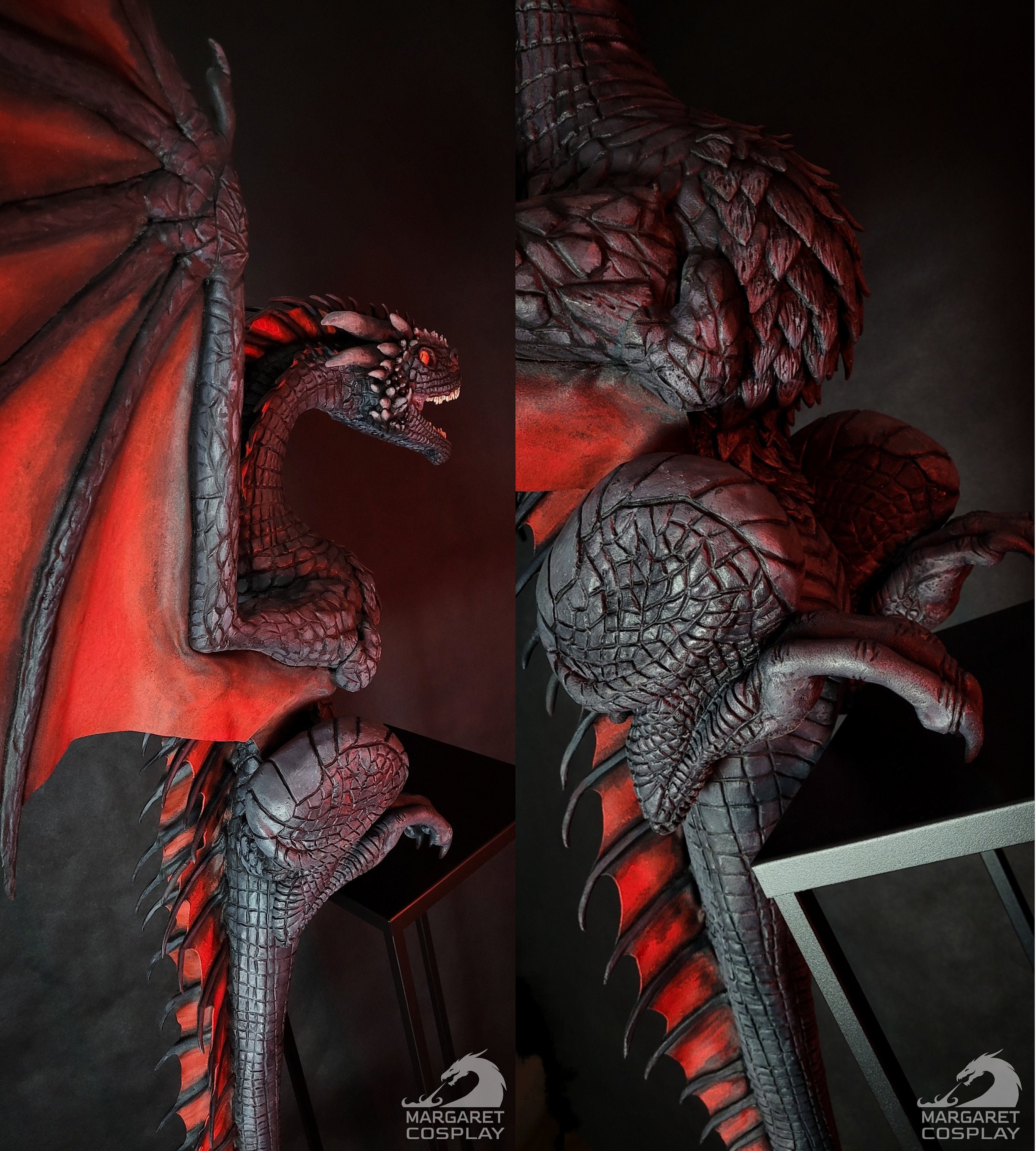 HANDMADE DRAGON PROP Cosplay Costume Larp Drogon Daenerys Game of ...