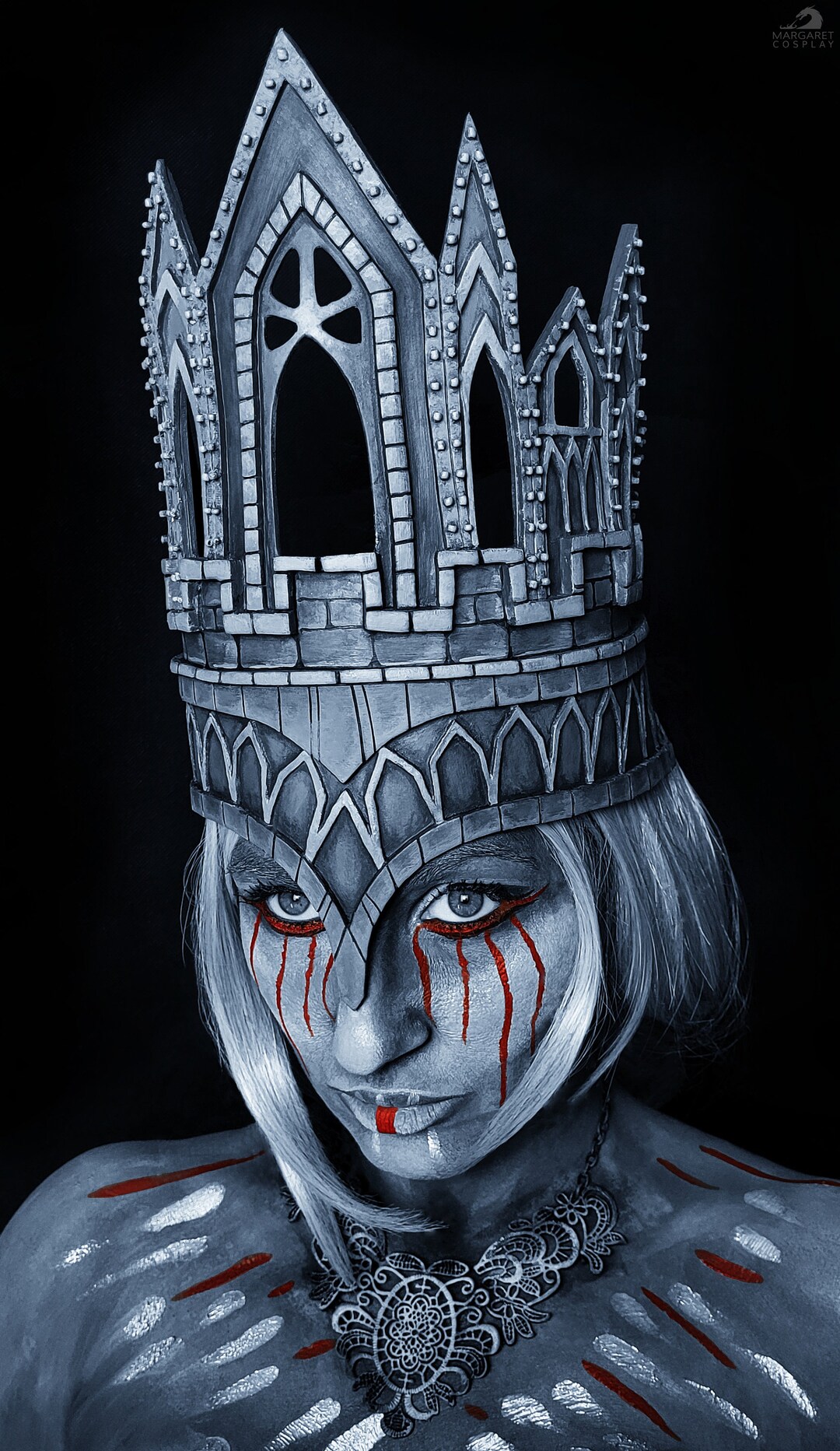 HEADDRESS CASTLE Prop Cosplay Costume Larp - Etsy