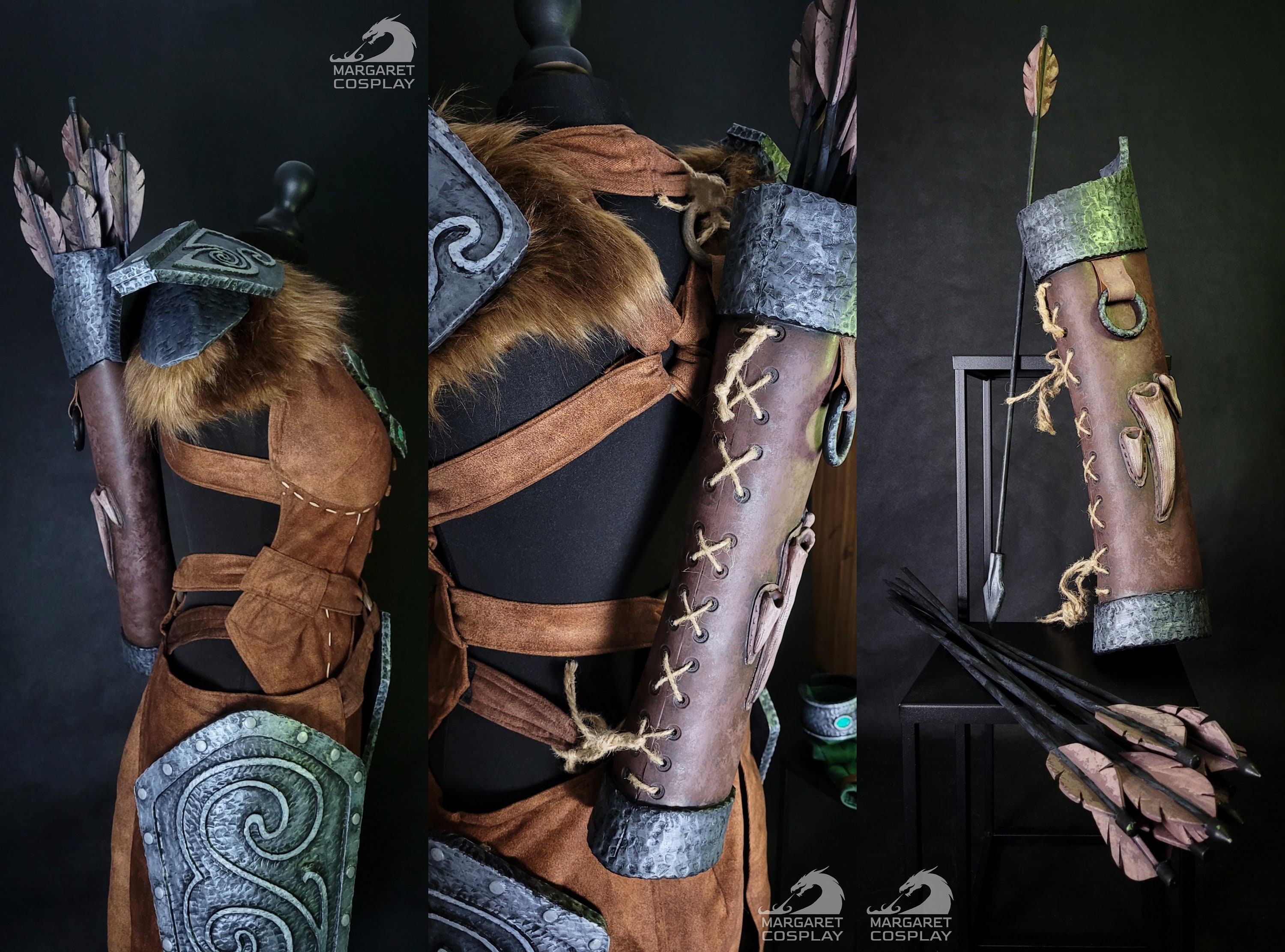 HUNTRESS ARMOR COSTUME Cosplay Battle Girl Larp - Etsy