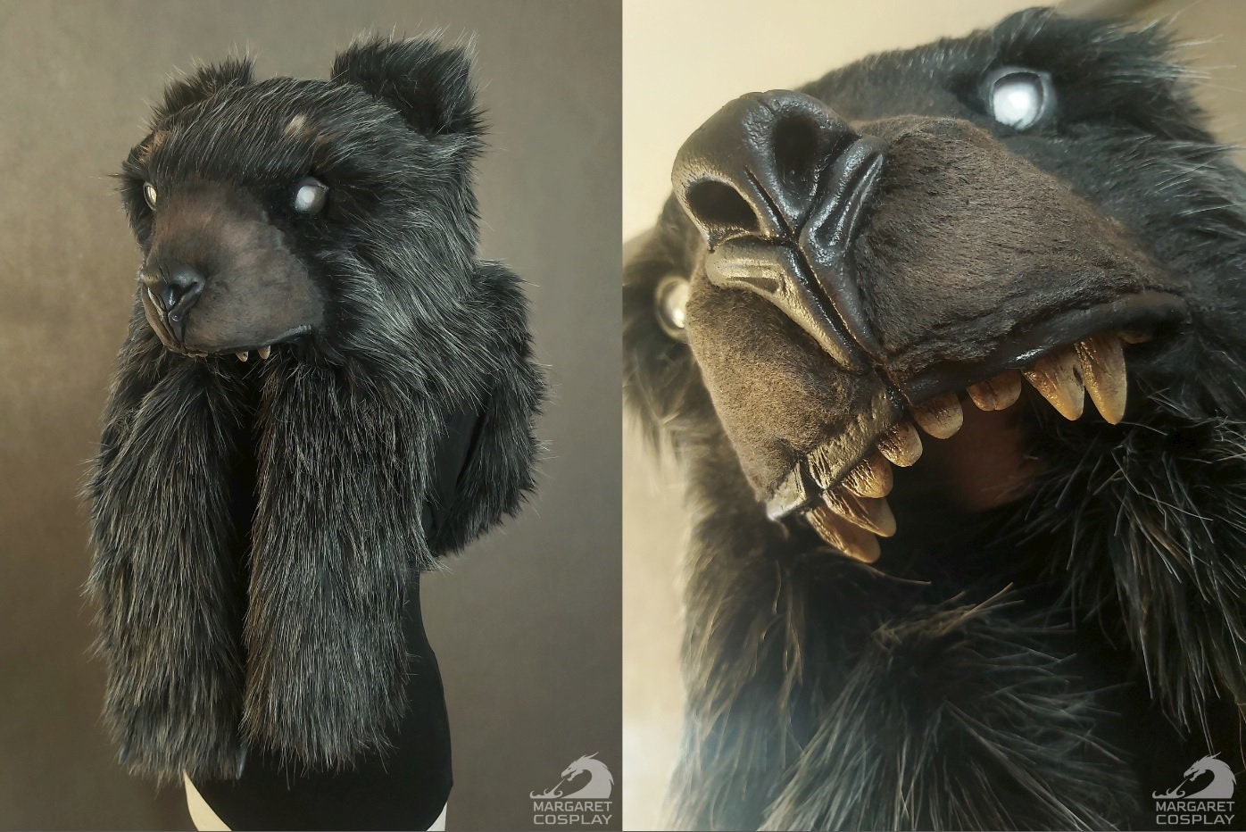 BEAR HEAD HEADDRESS Old Bear Trophy Prop Cosplay Costume Larp - Etsy