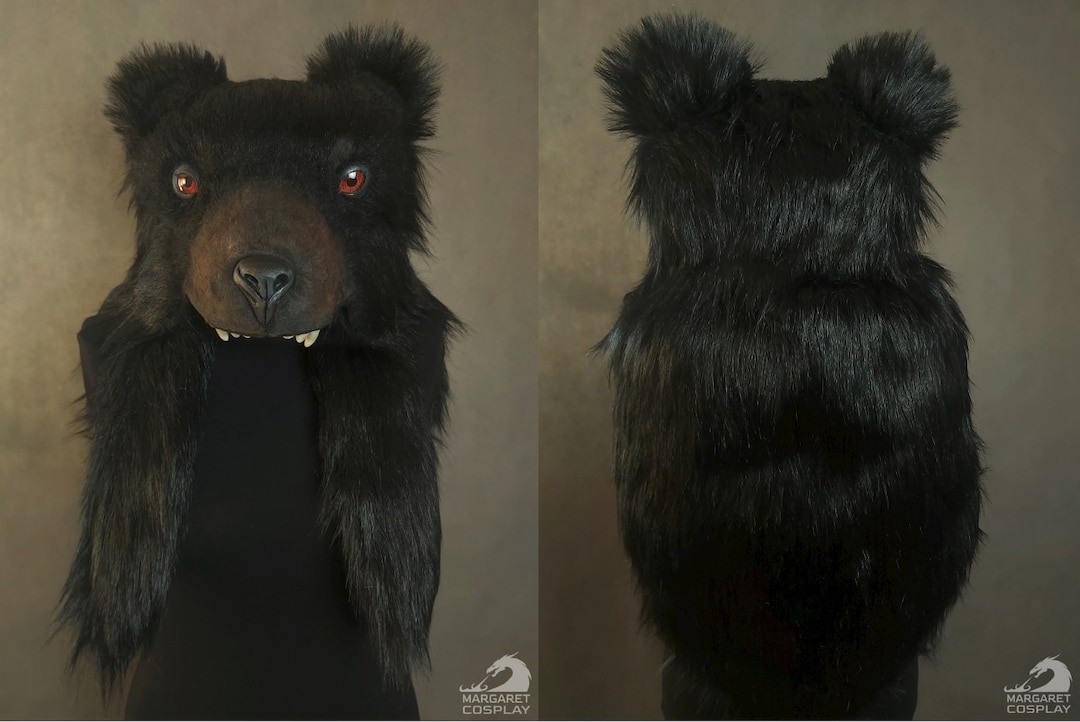 BEAR HEAD HEADDRESS Trophy Prop Cosplay Costume Larp - Etsy