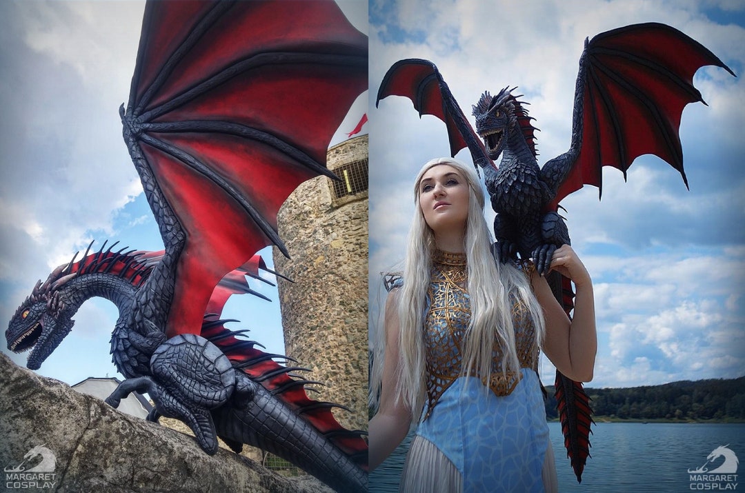 HANDMADE DRAGON PROP Cosplay Costume Larp Drogon Daenerys Game of ...